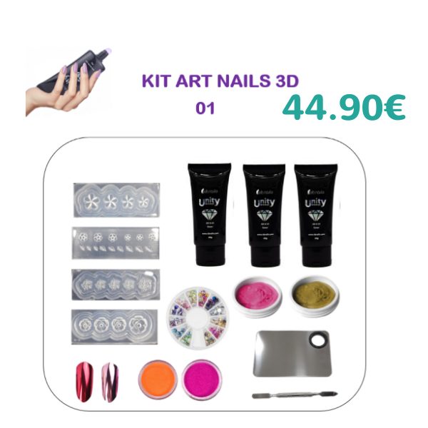 SB Nails - KIT 01 ART NAILS 3D - DESATIVADOS - PACKS - Loja Online